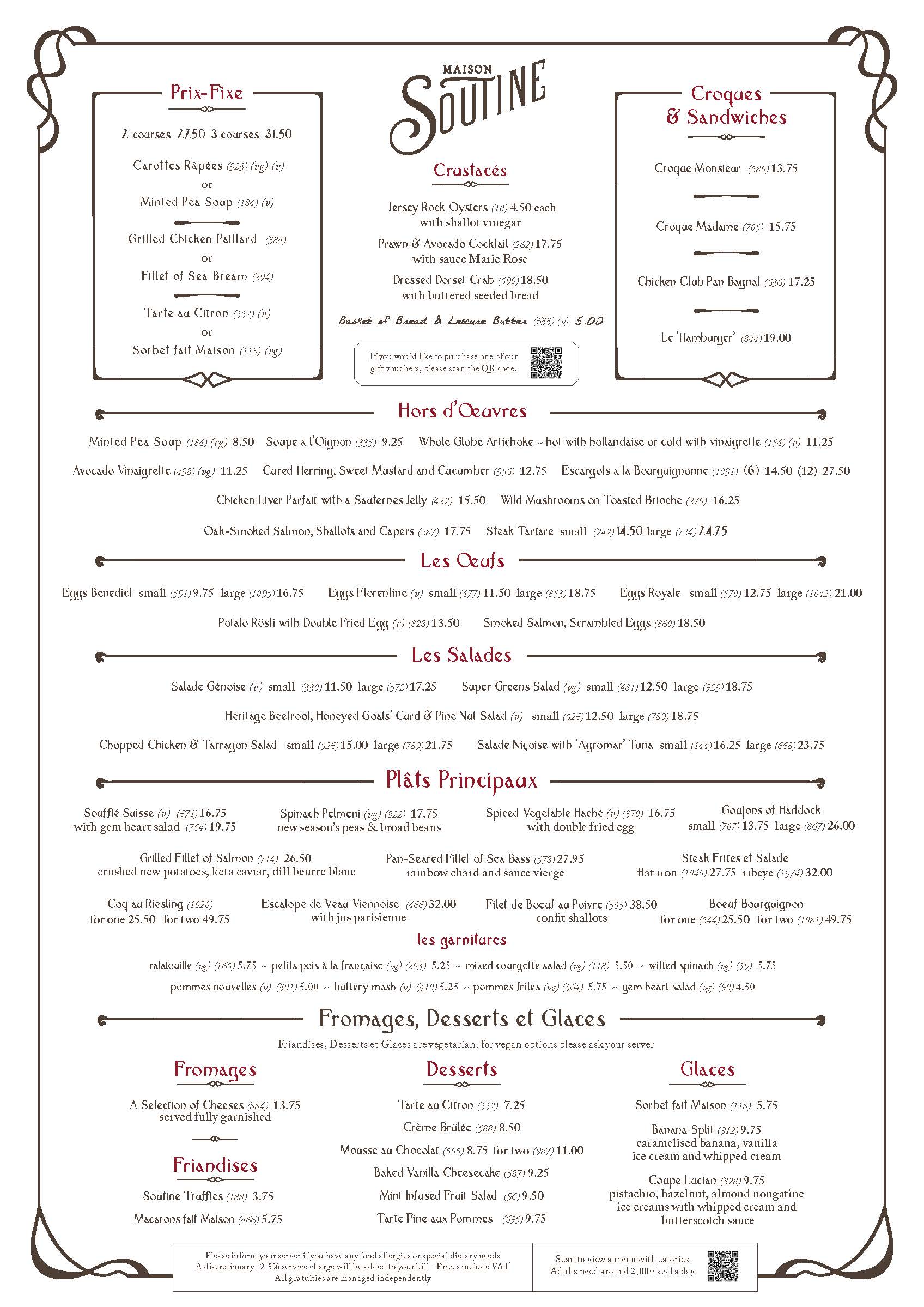 Parisian Café & Restaurant | St John's Wood | Soutine